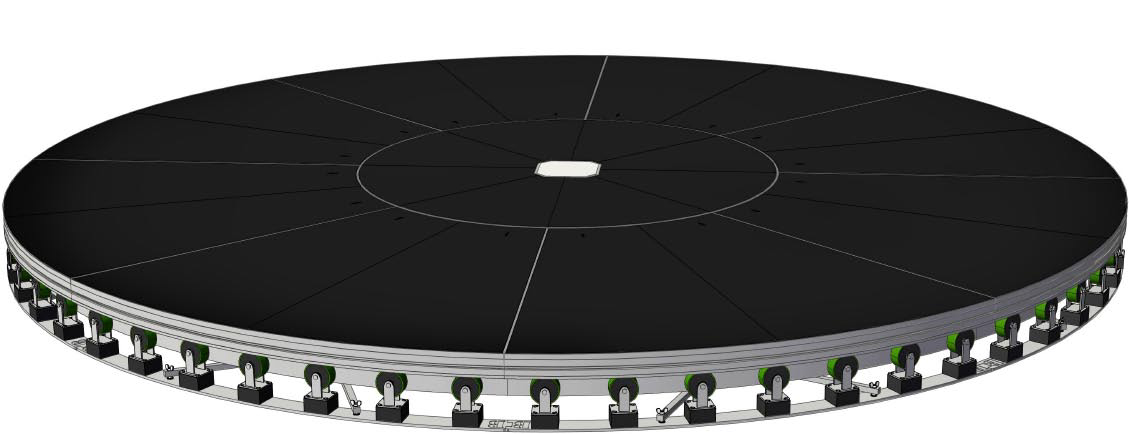 Turntable Stage Rentals Spun by Stage CMDR